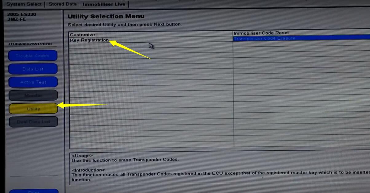Toyota TIS Techstream Program A New Key For Lexus ES330 - Auto Repair ...