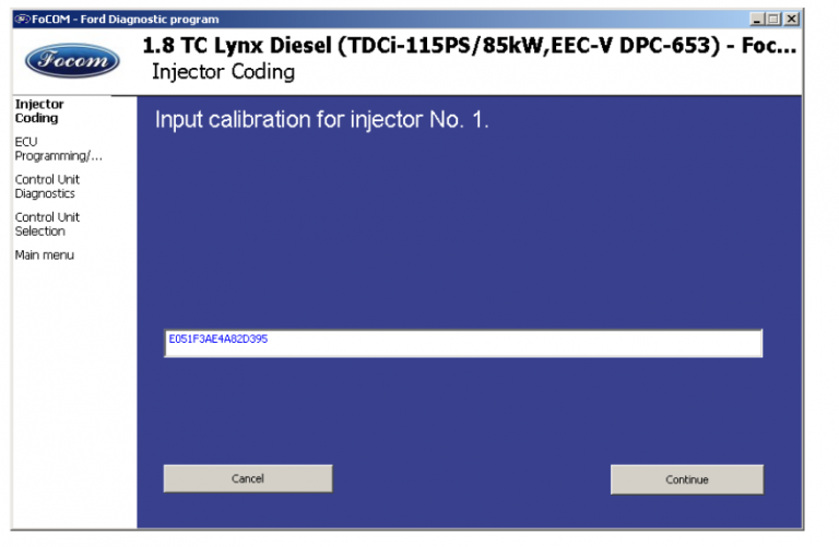 Ford TDCi Injectors Calibration Coding by F-COM - Auto Repair ...