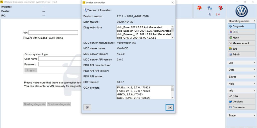 VW ODIS 7.2.1 & 5.2.7 Diagnostic Software Free DownloadAuto Repair Technician Home