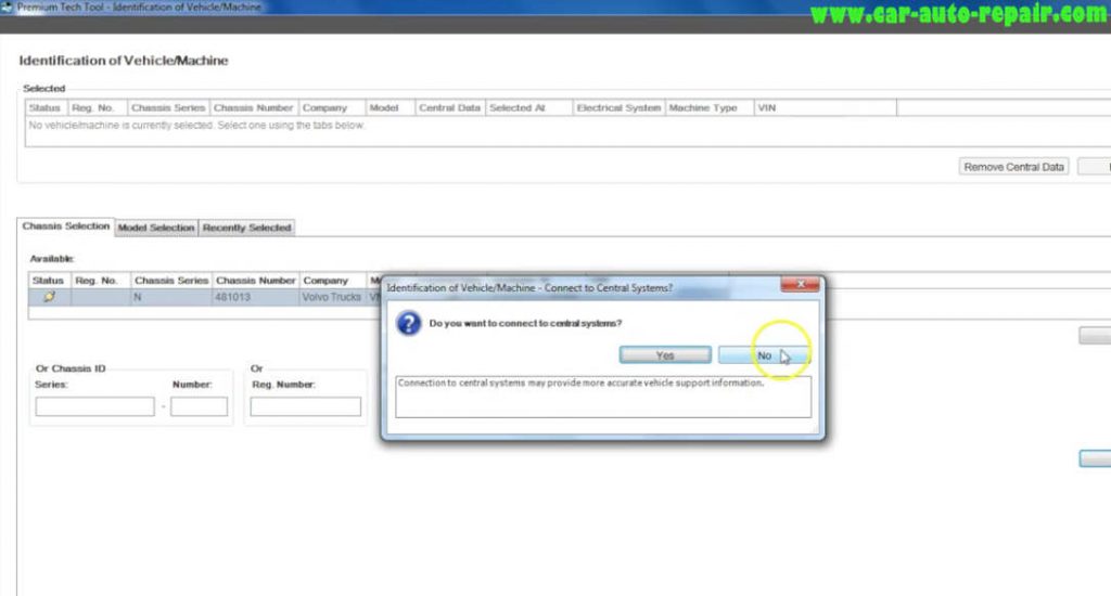 Volvo Premium Tech Tool PTT Clear Inactive Fault Code - Auto Repair ...