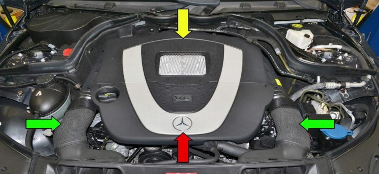 How to Remove Benz C Class W204 Engine Cover - Auto Repair Technician Home