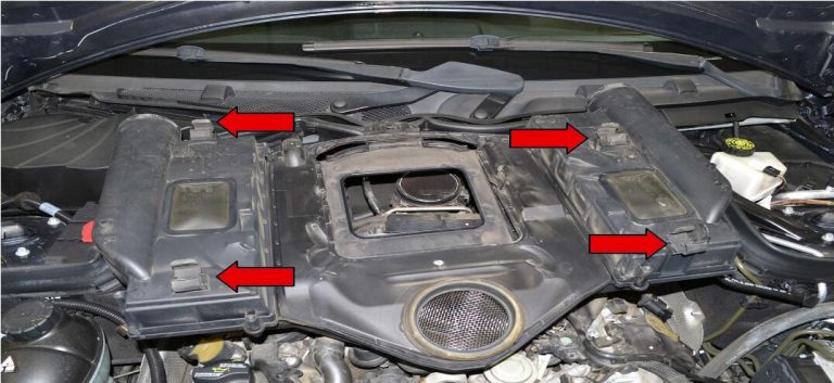 How to Remove Benz C Class W204 Engine Cover - Auto Repair Technician Home