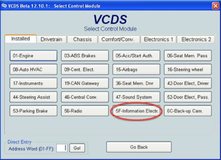 VCDS Solve Audi MMI "03623 - Invalid Security / Release Code" Error ...