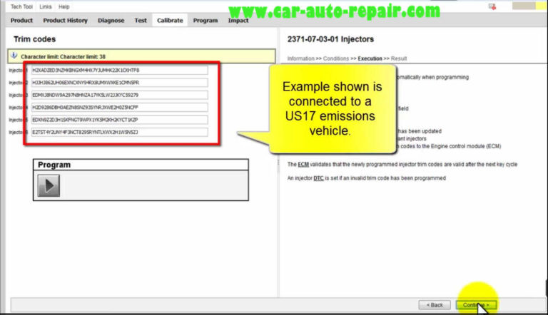Volvo PTT Calibrate Injectors Trim Codes - Auto Repair Technician Home