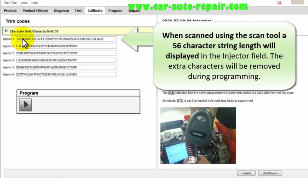 Volvo PTT Calibrate Injectors Trim Codes - Auto Repair Technician Home