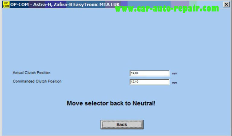 How to Use OPCOM to Adjust Clutch & Gear Adaptation Easytronic - Auto ...