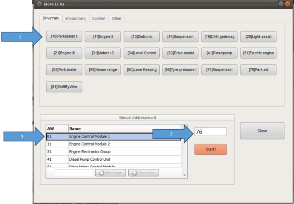 VCP System Active Audi A3 8V & MQB Parking Assist System Visual Display ...