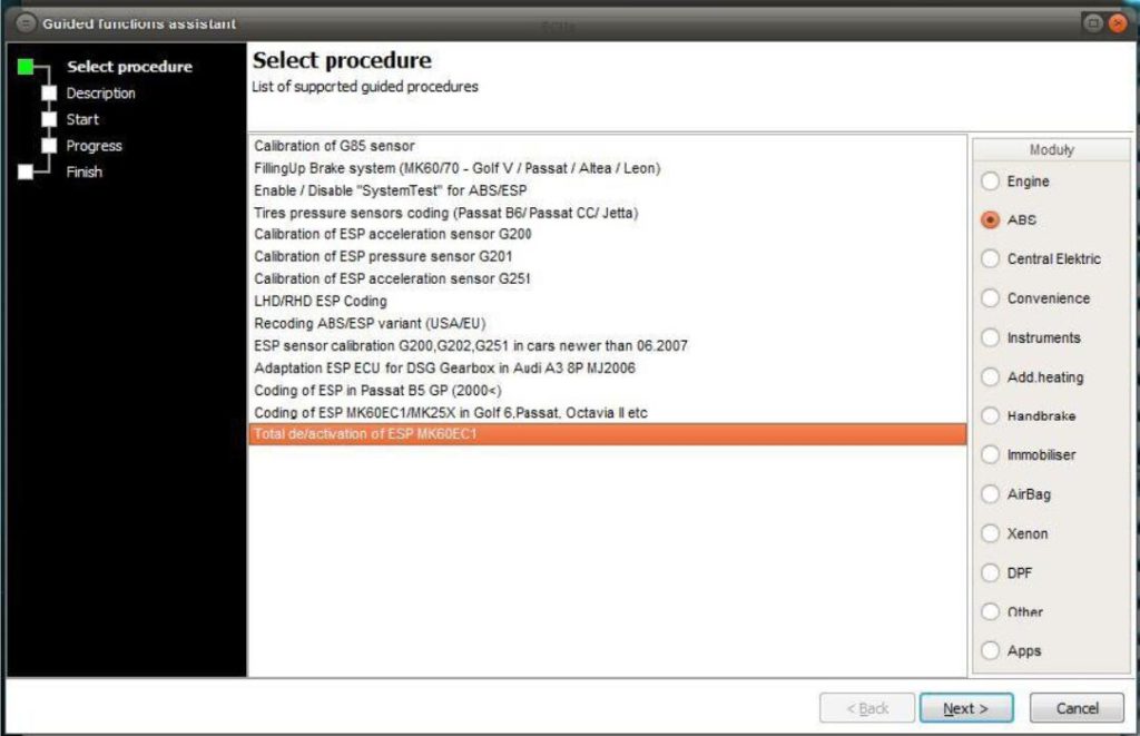 VCP System Perform ESP Deactivation for VW Golf 6,Passat,Octavia & Audi - Auto Repair Technician ...
