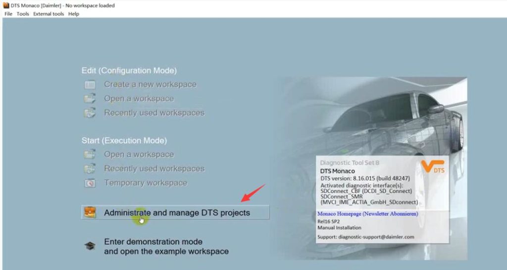 How to Install Mercedes Benz DTS Monaco 8.16 Software - Auto Repair ...