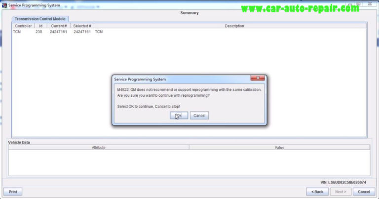 GM GL8 2008 ECM & TCM Service Programming by TIS2Web - Auto Repair ...