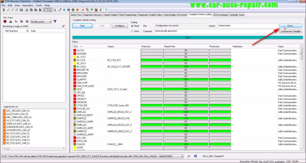Mercedes Benz 205 Complete Vehicle Coding by DTS Mocano - Auto Repair ...