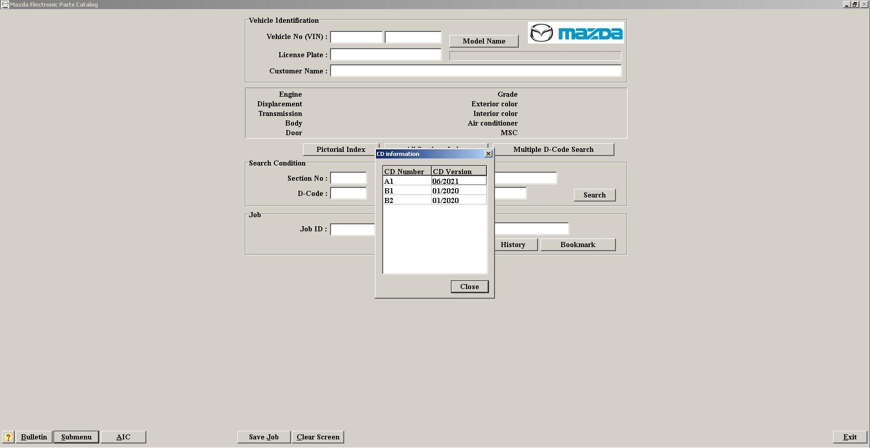 Mazda EPC 06.2021 2018 EPC2 Spare Parts Catalogue Free DownloadAuto ...
