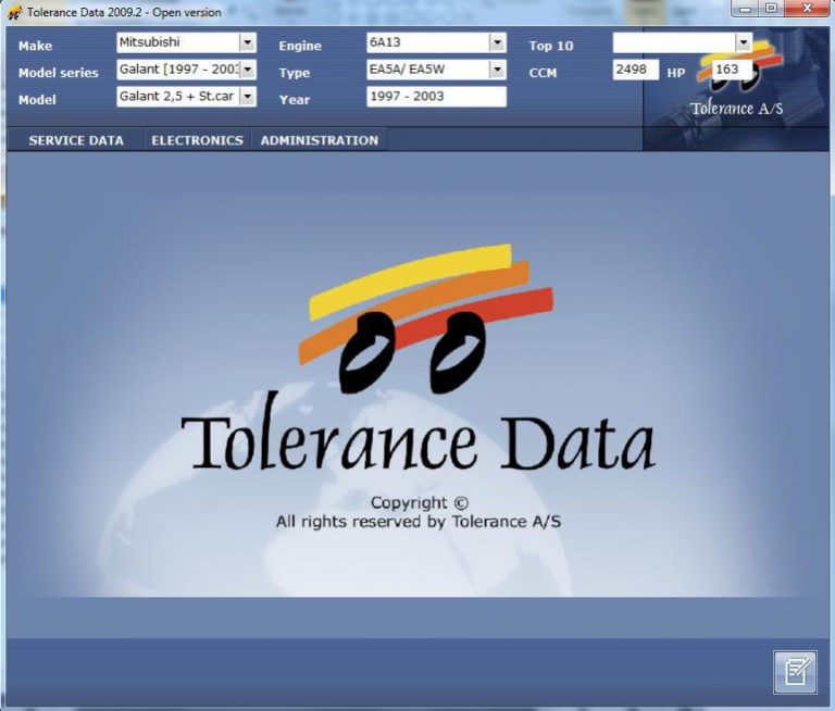 Tolerance Data 02.2009 Software Free Download - Auto Repair Technician Home