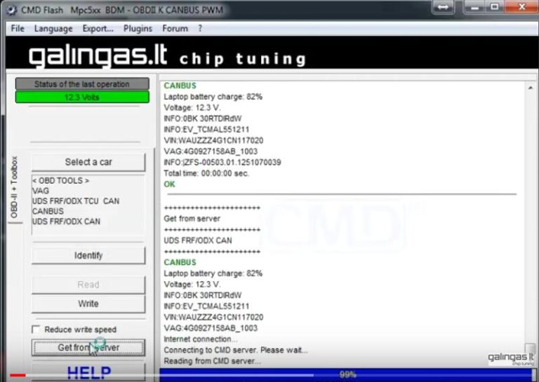 CMD Flash Tool Update Gearbox TCU Programming for Audi A6 by OBD - Auto ...