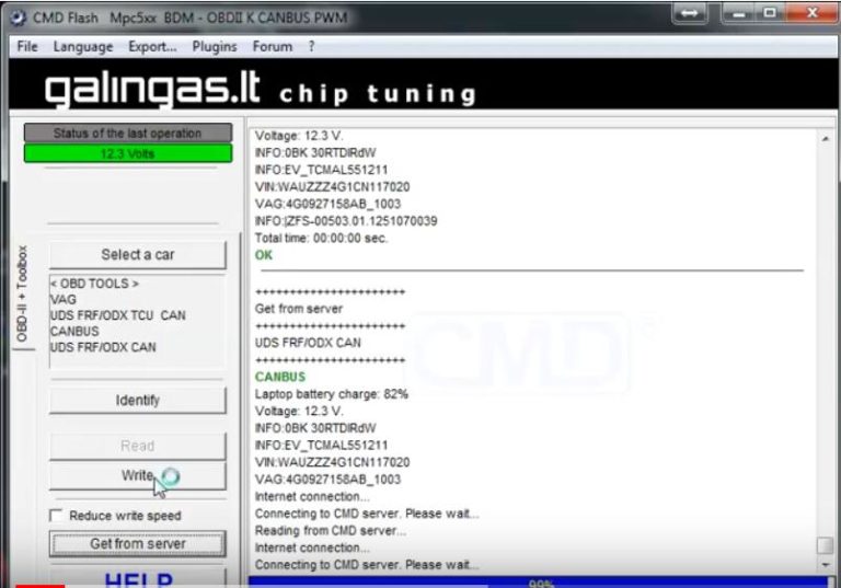 CMD Flash Tool Update Gearbox TCU Programming for Audi A6 by OBD - Auto ...