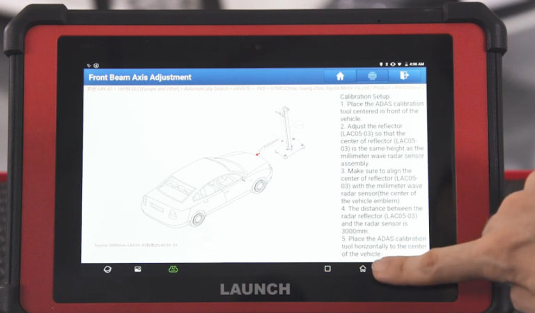 Toyota Camry 2019 Radar Calibration by Launch X431 ADAS - Auto Repair ...