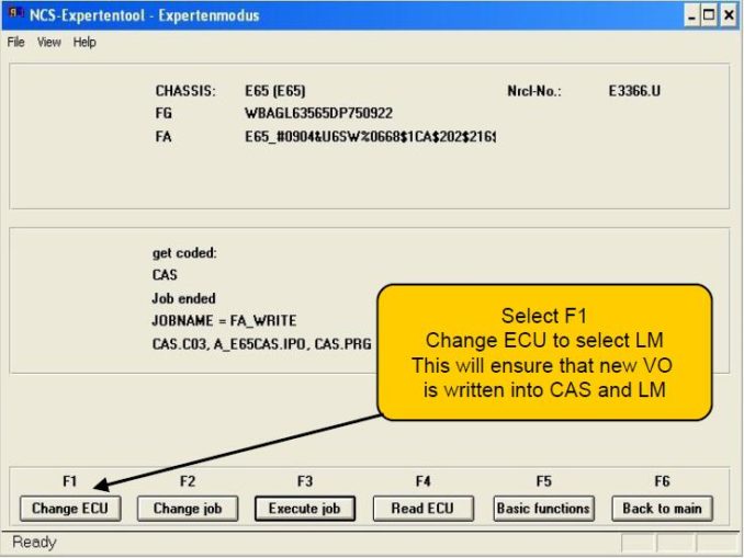 How to Use NCS Expert Change VO for BMW E65 - Auto Repair Technician Home