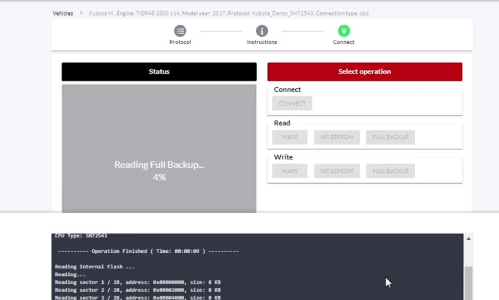 Magicmotorsport Flex Read & Write Kubota Tractor M5111 ECU by OBD ...