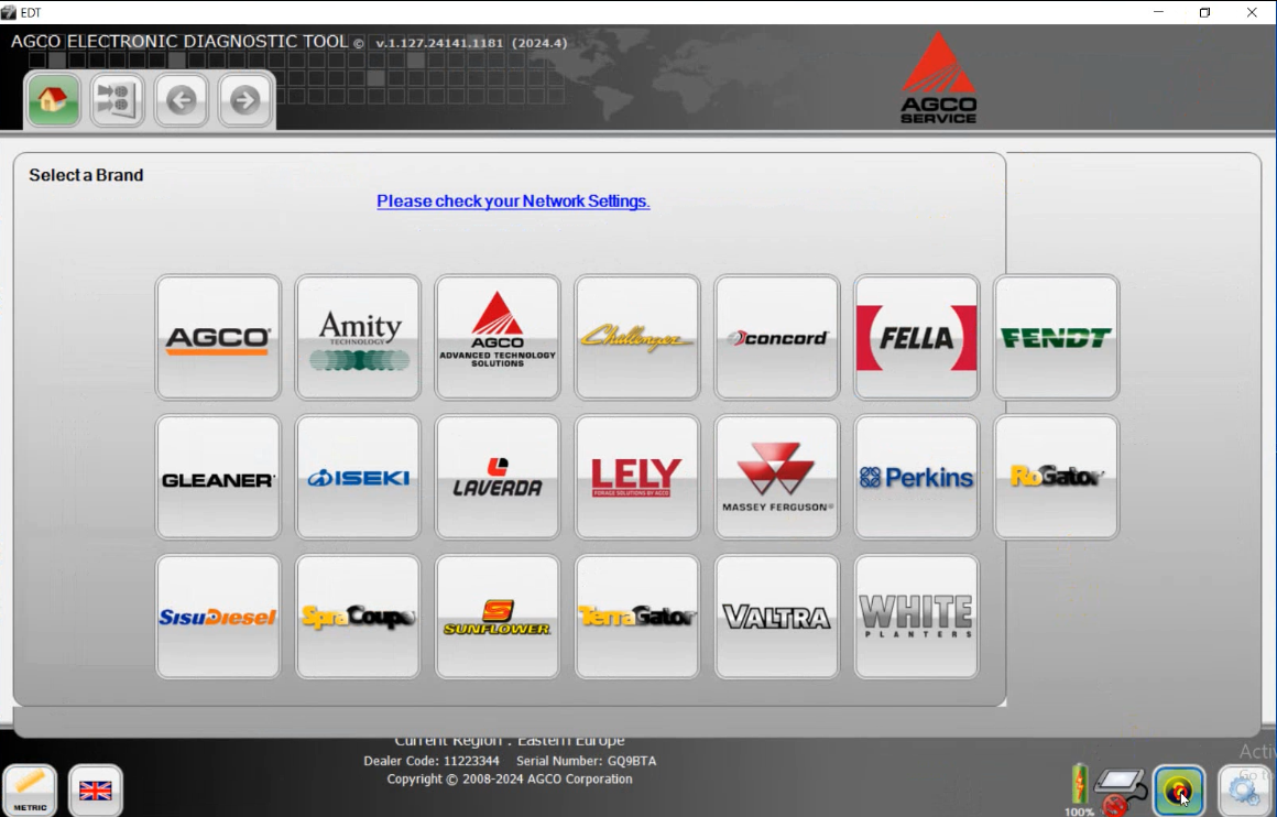 2024 AGCO EDT (Electronic Diagnostic Tool) v 1.127 v1.75 Free Download ...