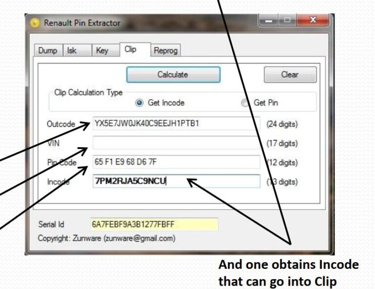 How to Calculate Incode for Renault Can Clip Diagnostics - Auto Repair ...