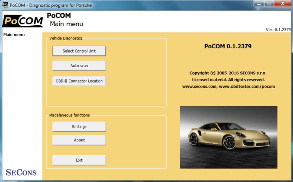 PoCOM for Porsche Diagnostic software Free Download - Auto Repair ...