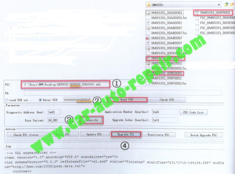 BMW F Series Chassis Navigation FSC Certification File Activation ...