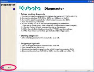 How to Configure DST-i with Kubota Diagmaster Software - Auto Repair ...