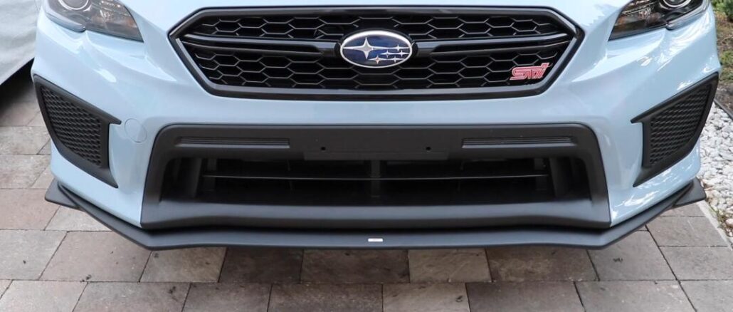 How to Install STI Front Lip for Subaru STI Series Gray 2019 - Auto ...