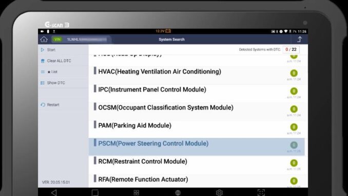 PSCM Installation Function for 2013 LINCOLN(FORD) MKS by G-Scan - Auto ...