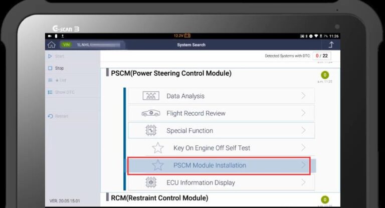 PSCM Installation Function for 2013 LINCOLN(FORD) MKS by G-Scan - Auto ...