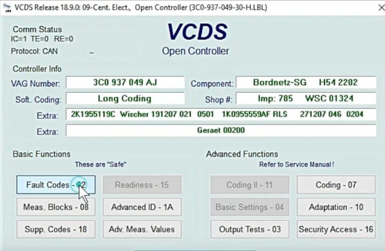 How to Clear LED Errors via VCDS for VW - Auto Repair Technician Home