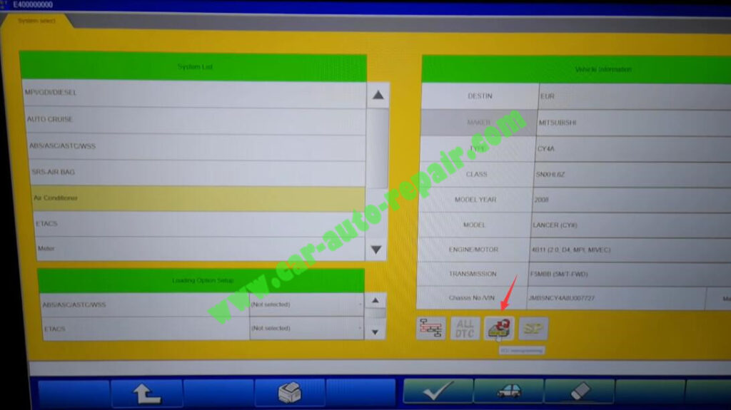Mitsubishi Lancer ECU Reprogramming by MUT-III Diagnostics - Auto ...