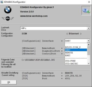 BMW ICOM A1/A2 Firmware ICOM-FW03-15-04 Configure with ISTA 4.28.xx ...