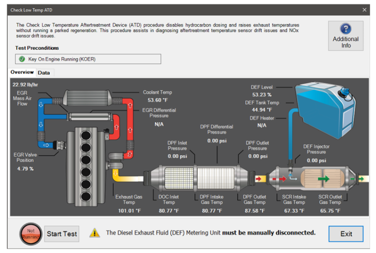 How to Use JPRO Diagnostics Performance Check Low Temp ATD Detroit ...